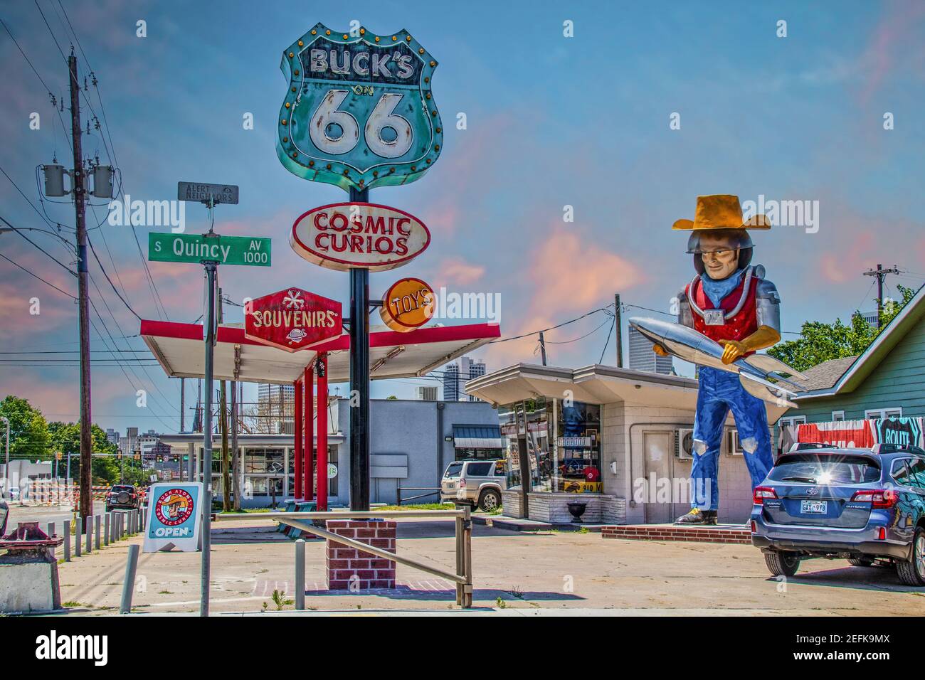 6 13 2020 Tulsa USA - Curio and Souvenir Shop along Route 66 in Tulsa ...