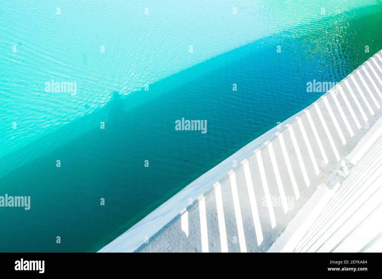 concrete dam on mountain lake Stock Photo - Alamy