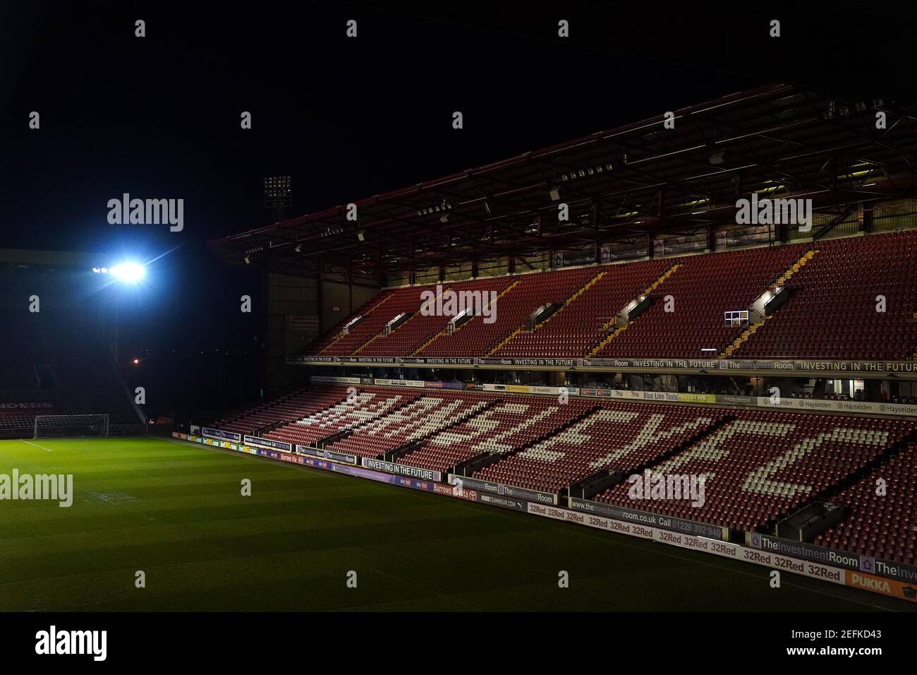 Oakwell barnsley east stand hi-res stock photography and images - Alamy