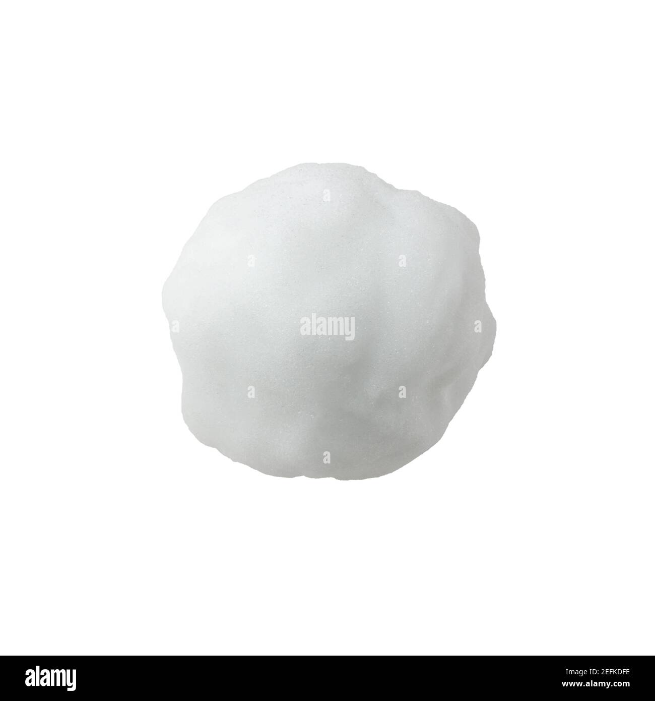 round snowball isolated on white background Stock Photo - Alamy