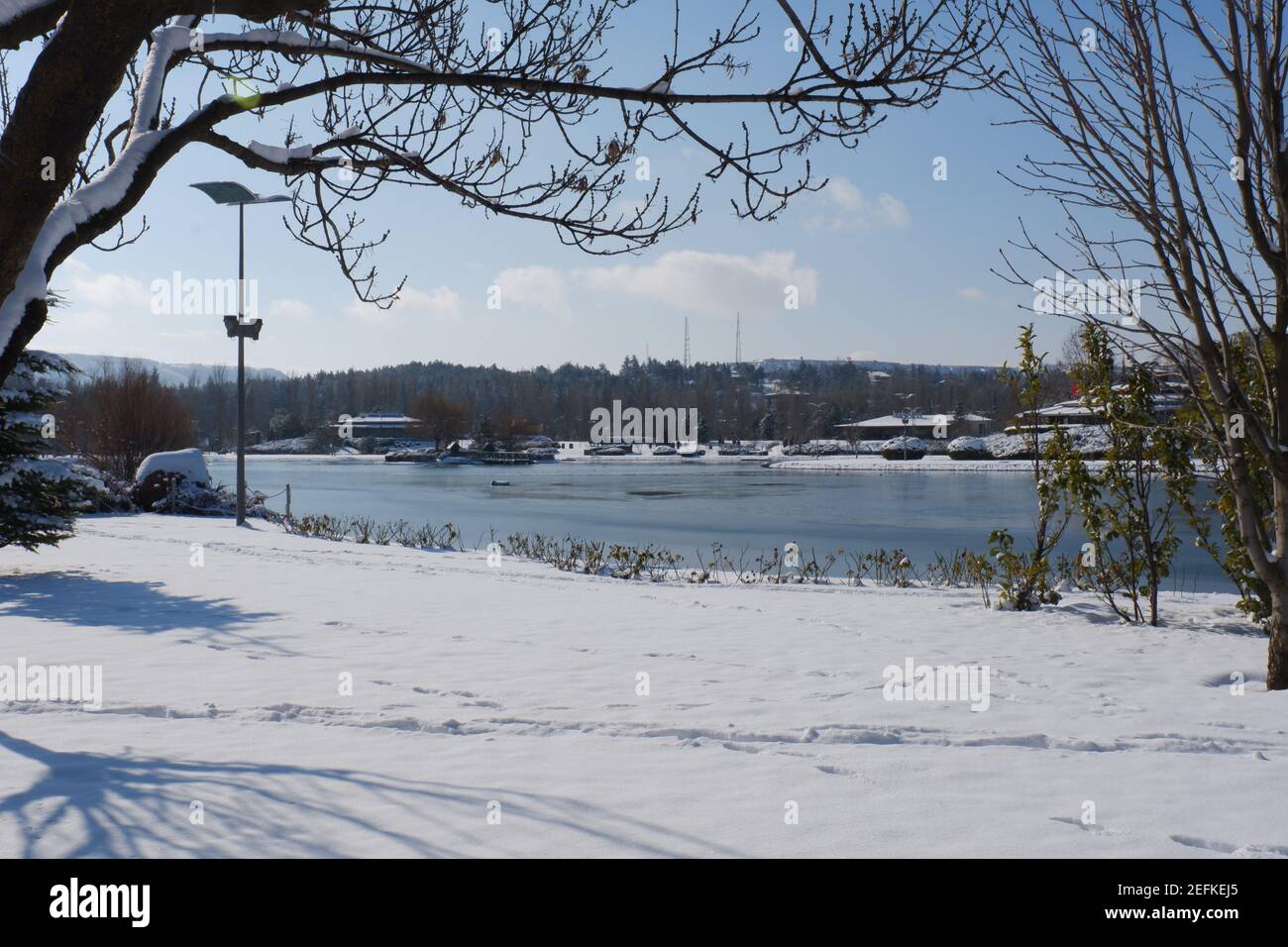 Beautiful snowy river in hi-res stock photography and images - Alamy