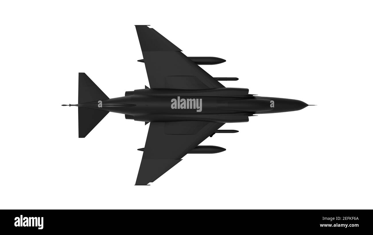 3D rendering of a fighter jet isolated on white background Stock Photo ...
