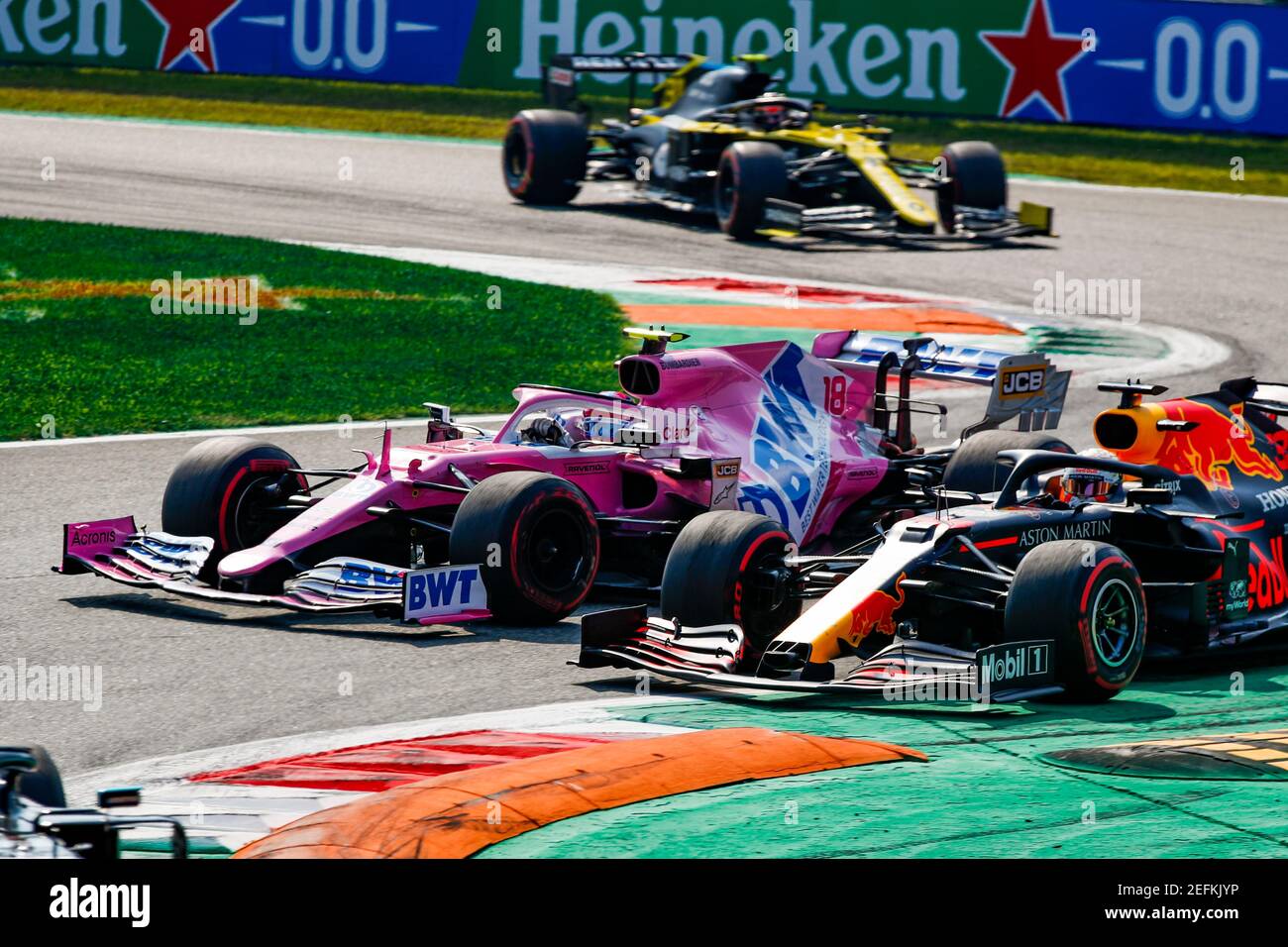 STROLL Lance (can), Racing Point F1 RP20, VERSTAPPEN Max (ned), Aston ...