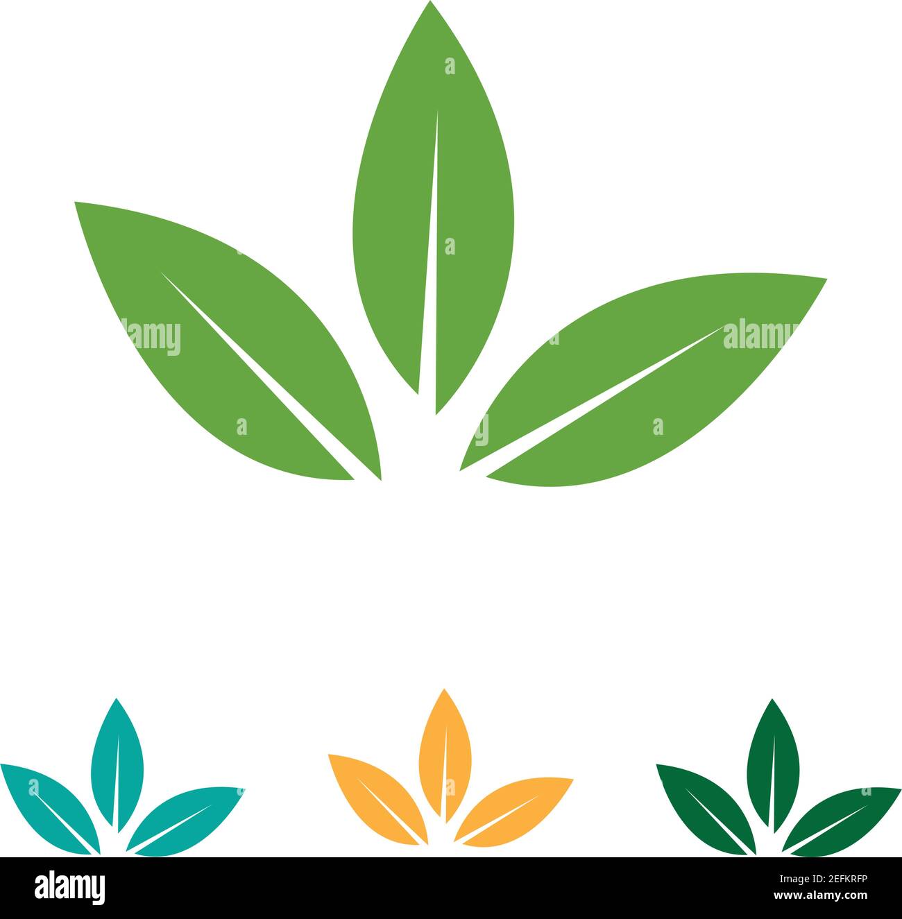 Logos of green Tree leaf ecology nature element vector Stock Vector ...