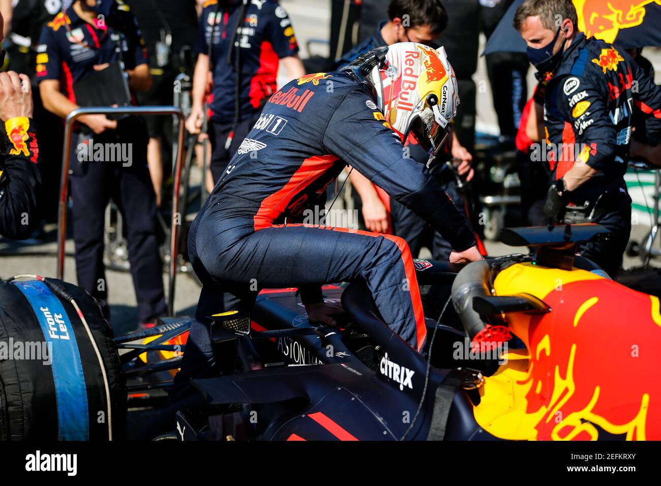 VERSTAPPEN Max (ned), Aston Martin Red Bull Racing Honda RB16, portrait ...