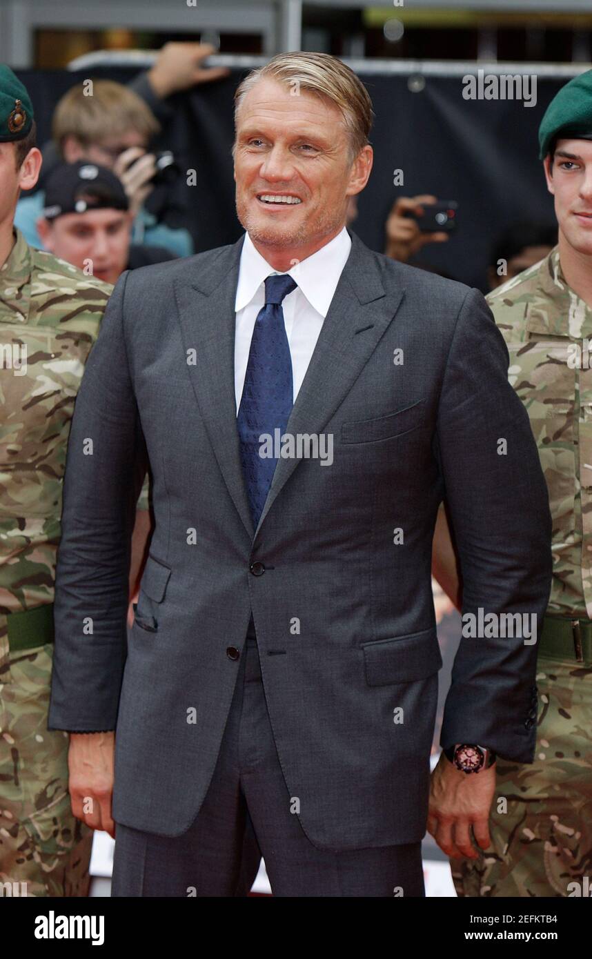 London, UK. 13th August 2012. Dolph Lundgren attends The Expendables 2 ...
