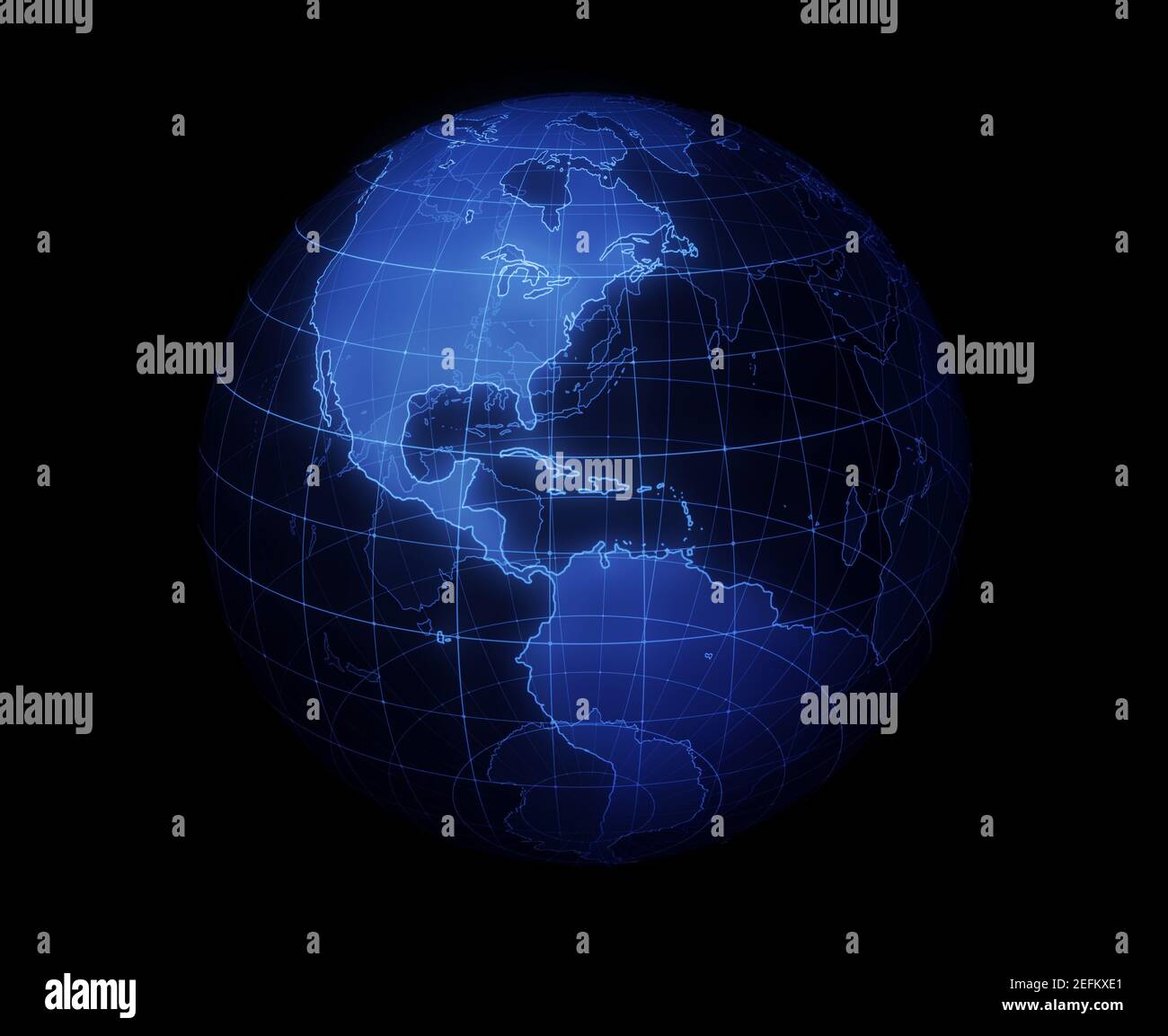 Earth grid 3D illustration. A wireframe graphic template, composition ...
