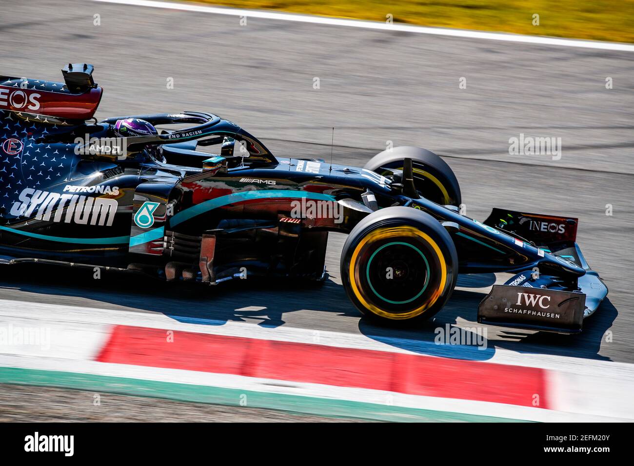 HAMILTON Lewis (gbr), Mercedes AMG F1 GP W11 Hybrid EQ Power+, action ...