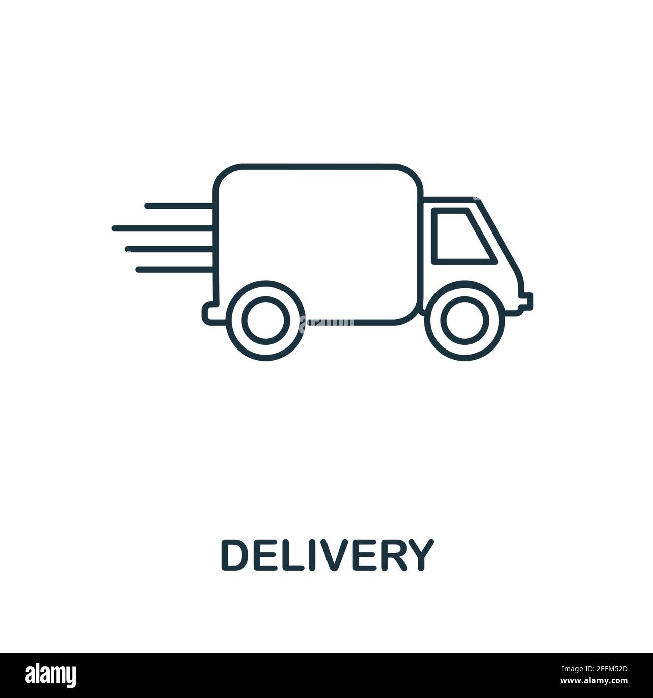 Delivery icon. Simple illustration from laundry collection. Creative ...
