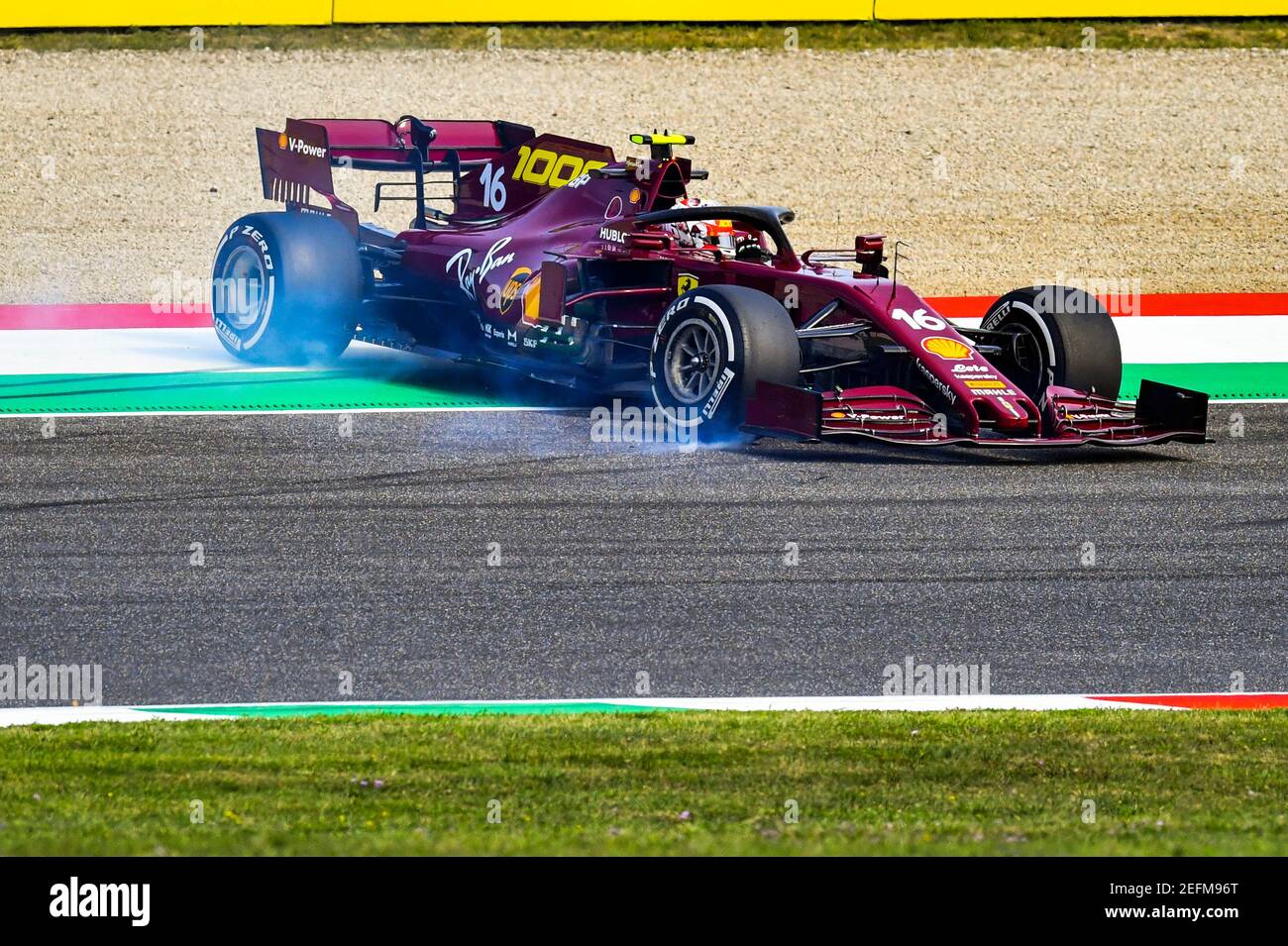 LECLERC Charles (mco), Scuderia Ferrari SF1000, action during the Formula 1 Pirelli Gran Premio ...