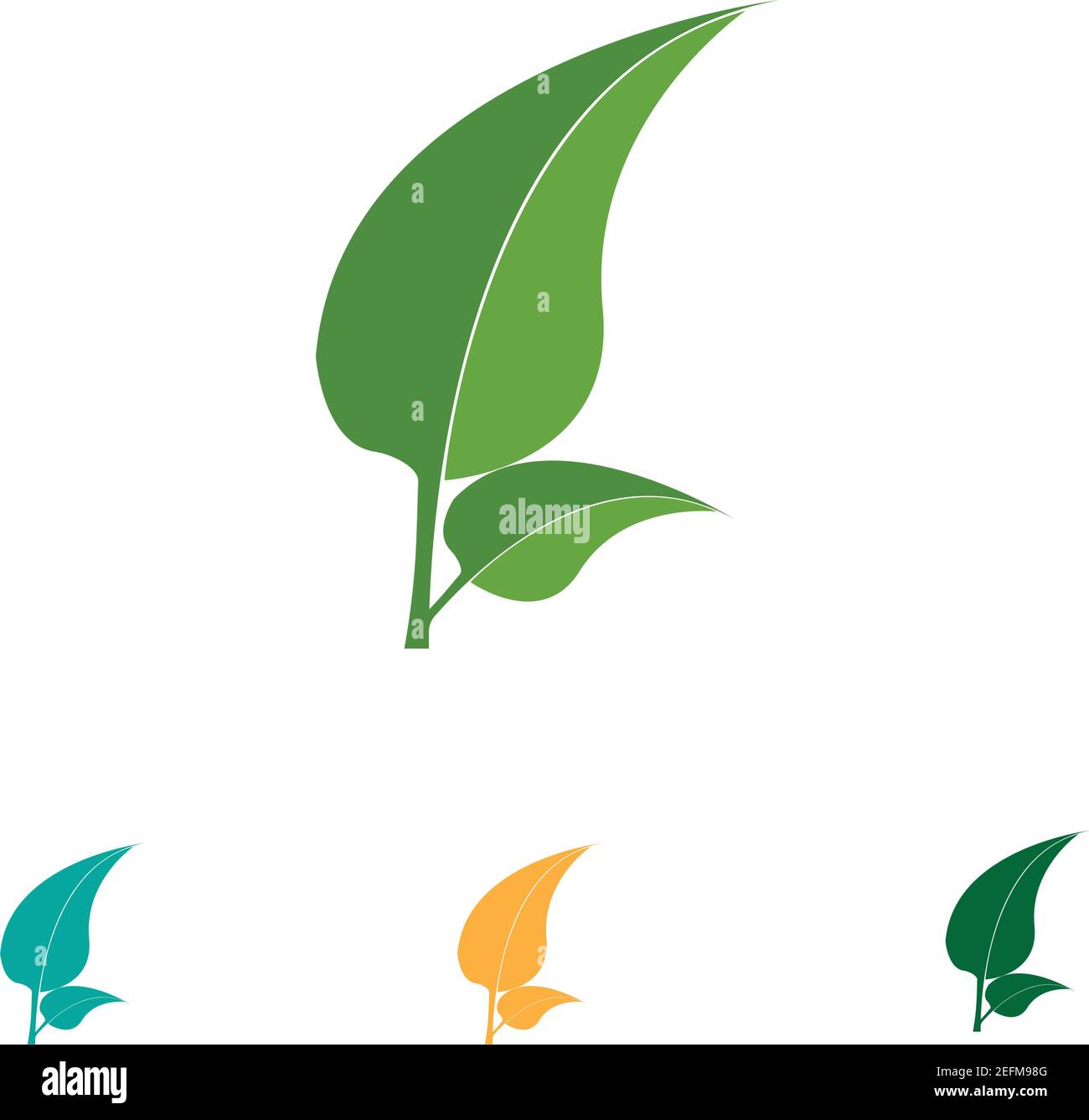 Logos of green Tree leaf ecology nature element vector Stock Vector ...