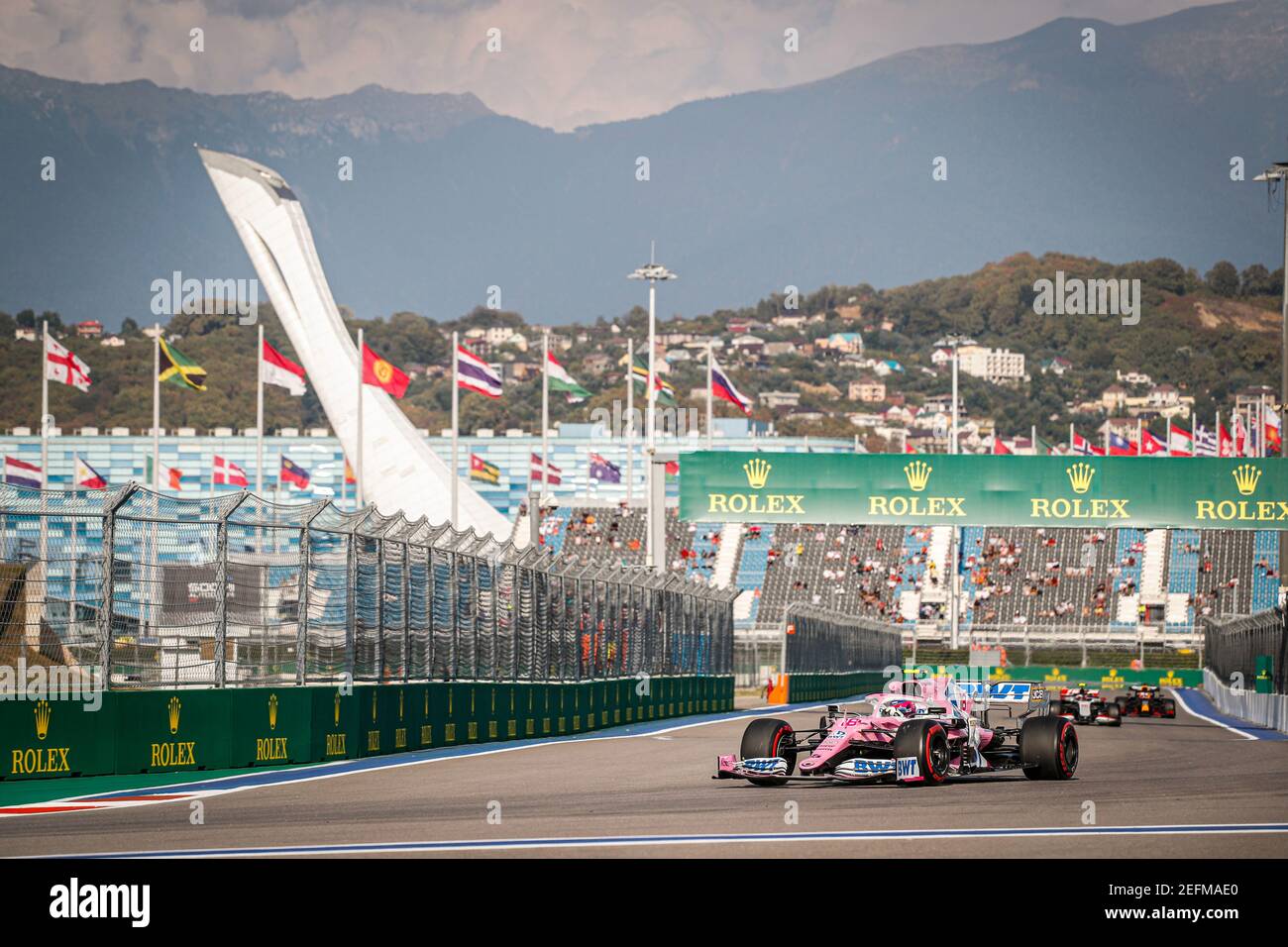 18 STROLL Lance (can), Racing Point F1 RP20, action during the Formula 1 VTB Russian Grand Prix ...
