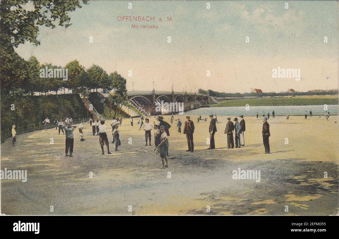 OF Mainufer 1908 4 Stock Photo - Alamy