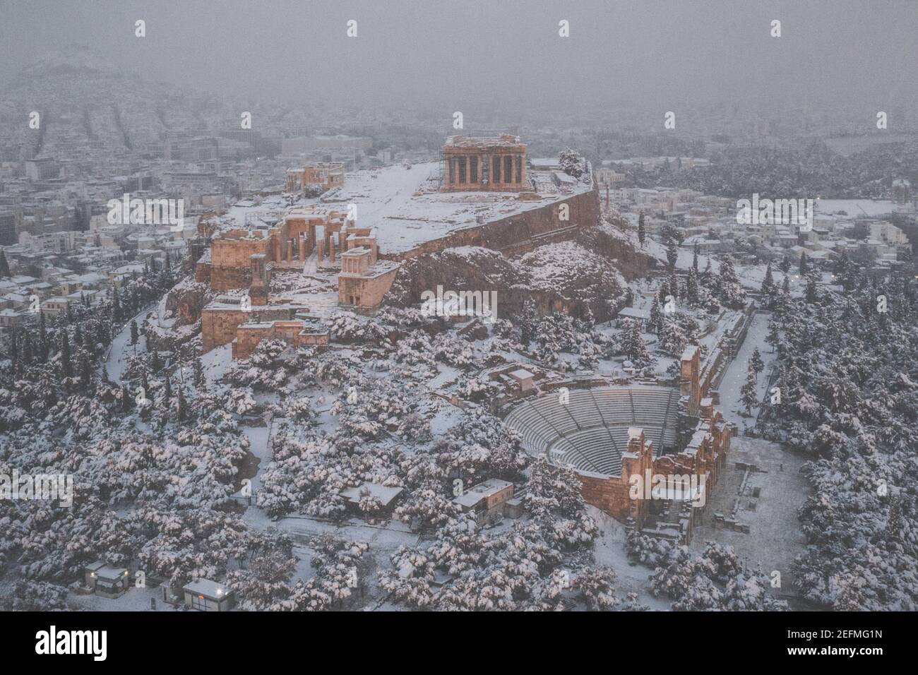 LOCATION - Acropolis & Odeon of Herodes Atticus Stock Photo - Alamy