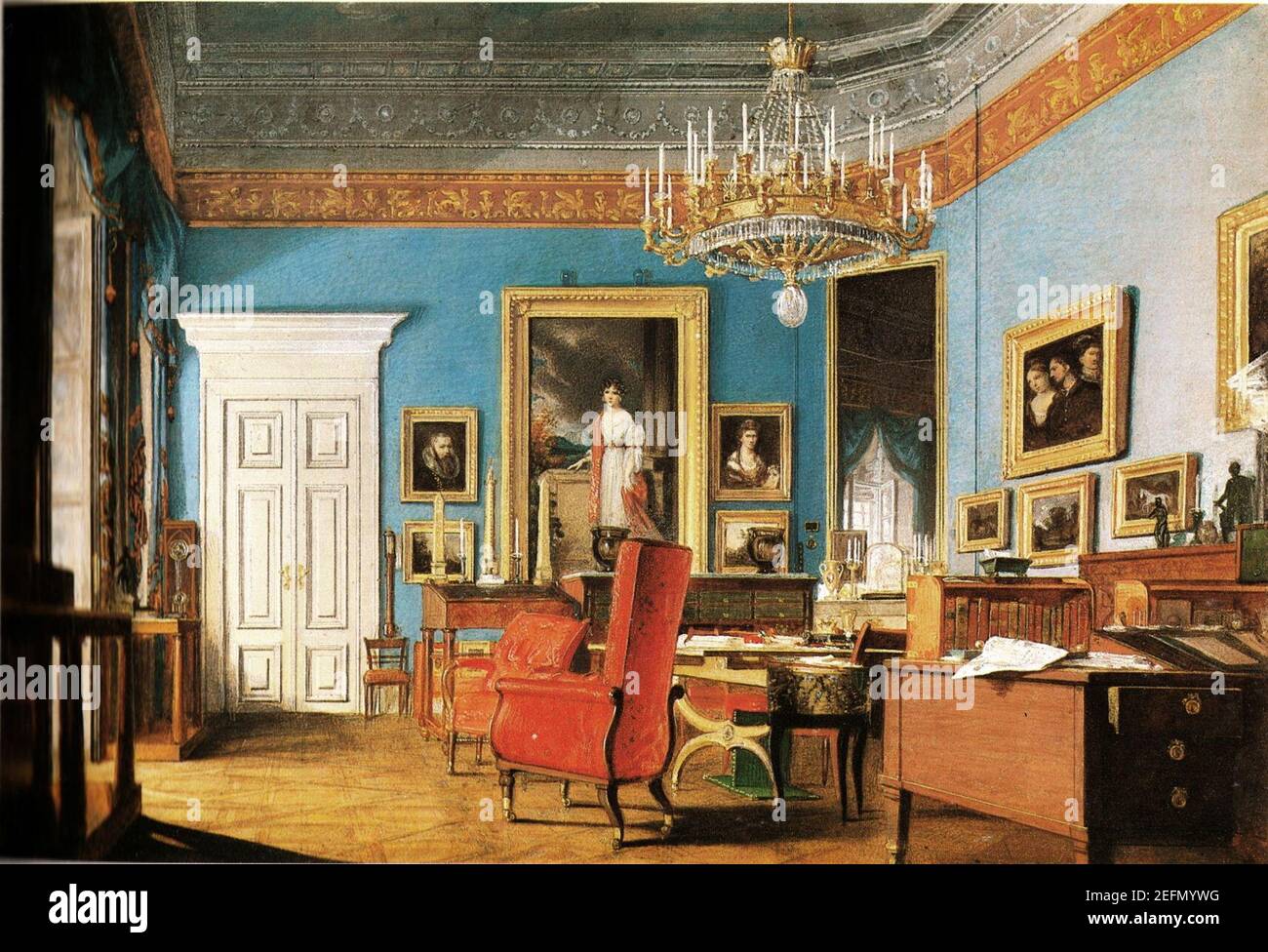 Office Prince Clemens von Metternich 1829 Stock Photo - Alamy