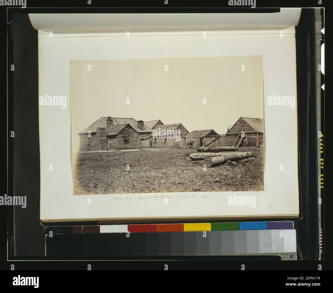 Officers' house, Hudson's Bay Co's. Fort Colville, 1860 Stock Photo - Alamy