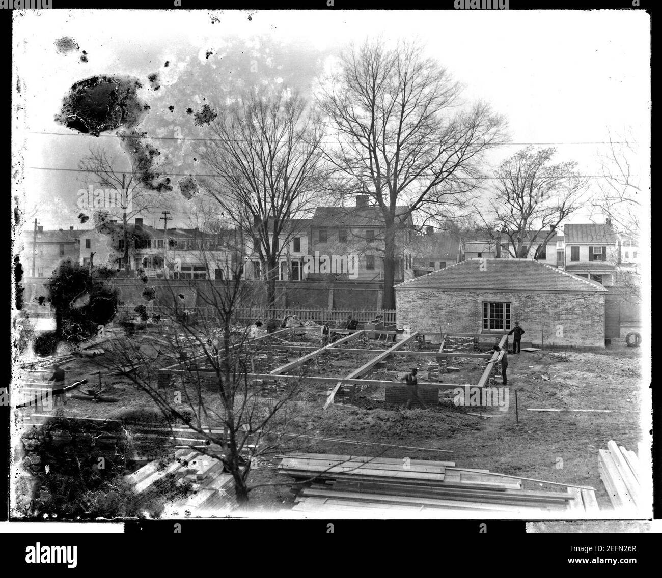 Officers Quarters M and N Stock Photo - Alamy