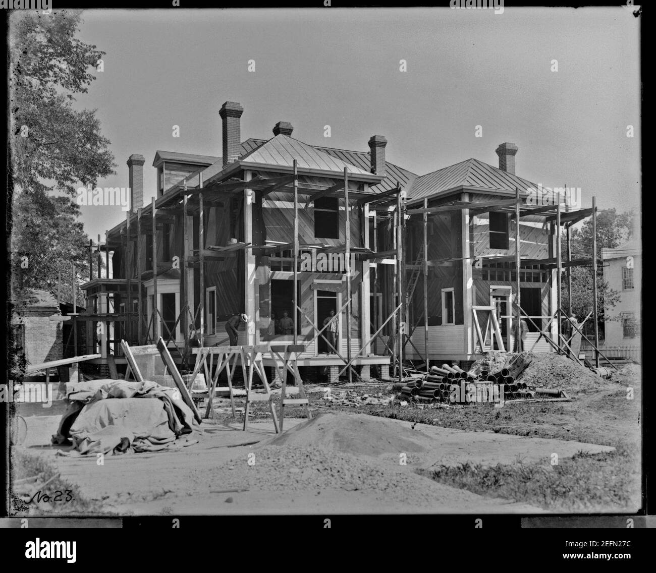 Officers Quarters M and N Stock Photo - Alamy