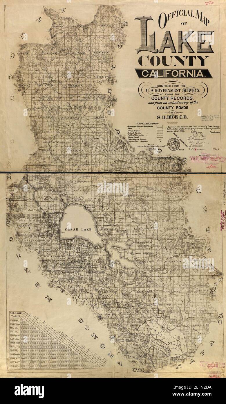Official map of Lake County, California. - Compiled from the U.S ...