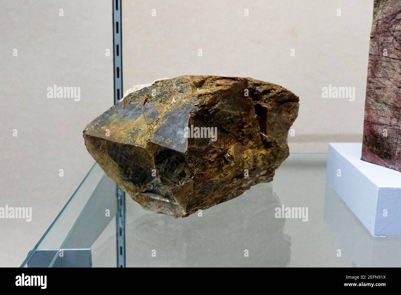 Ore and holmium content, a piece of holmium Stock Photo - Alamy