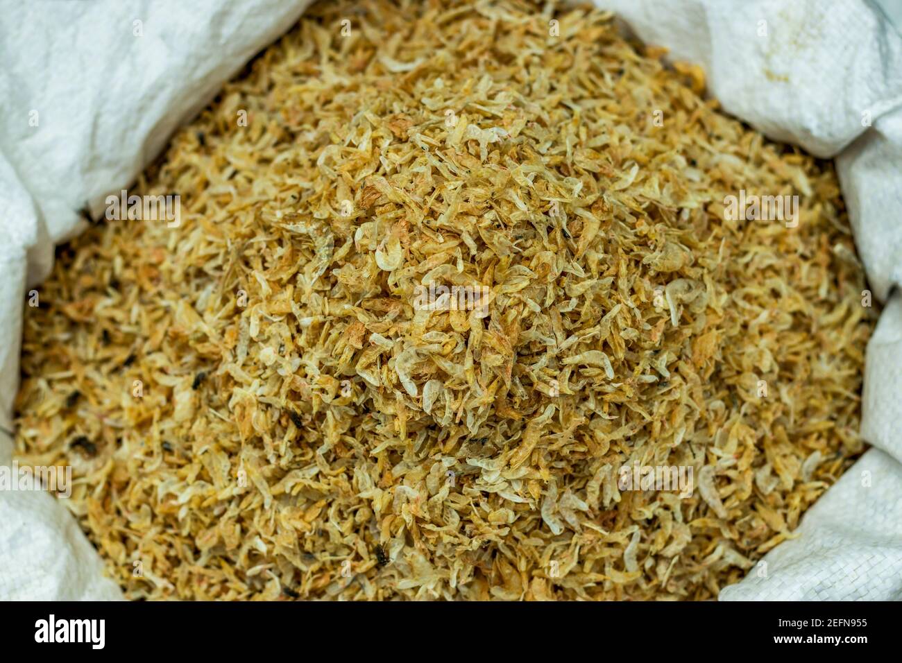Dry Prawn that is a common name for small aquatic crustaceans with an ...