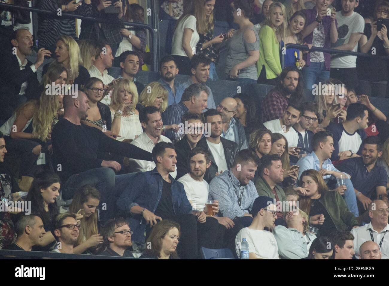 Members of McFly at the Busted gig at the SSE Wembley Arena on the ...