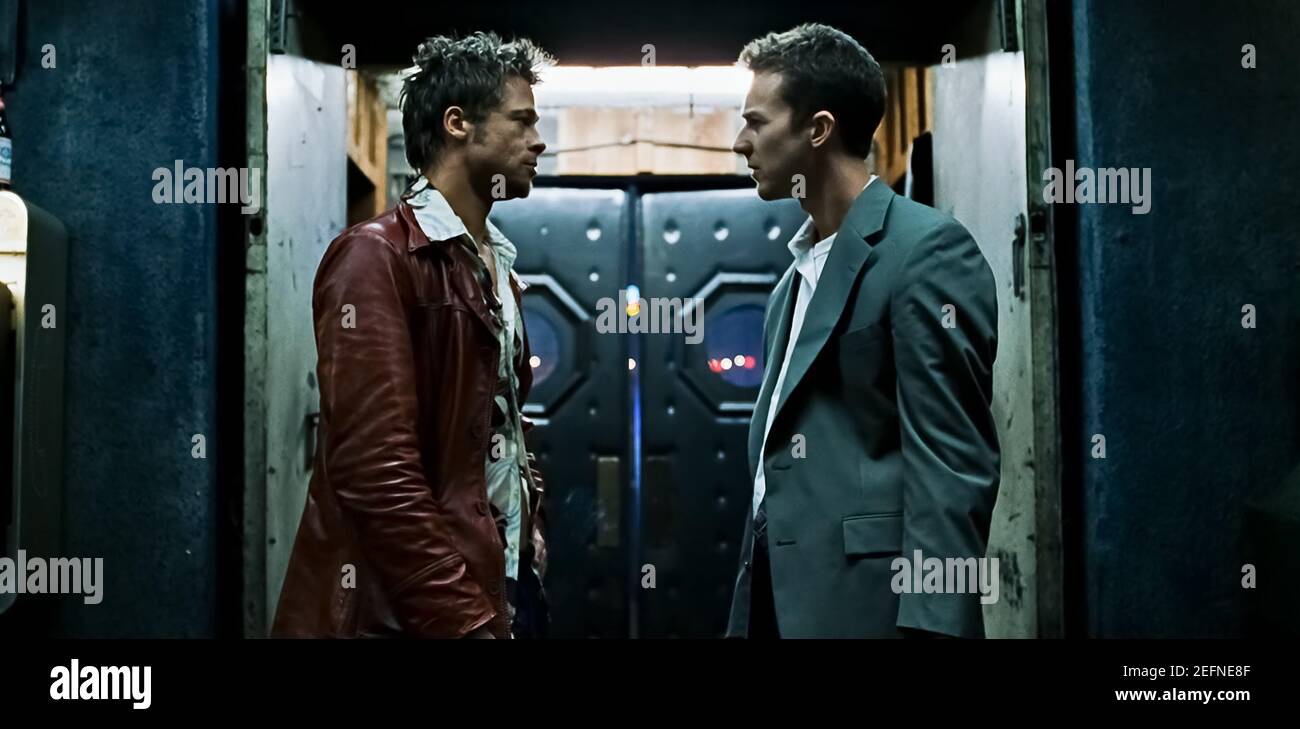 USA. Edward Norton and Brad Pitt in a scene from the (C)Twentieth ...