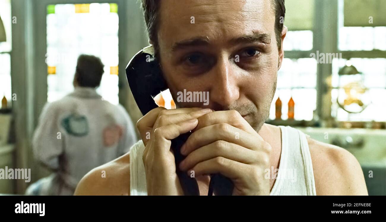 USA. Edward Norton and Brad Pitt in a scene from the (C)Twentieth ...