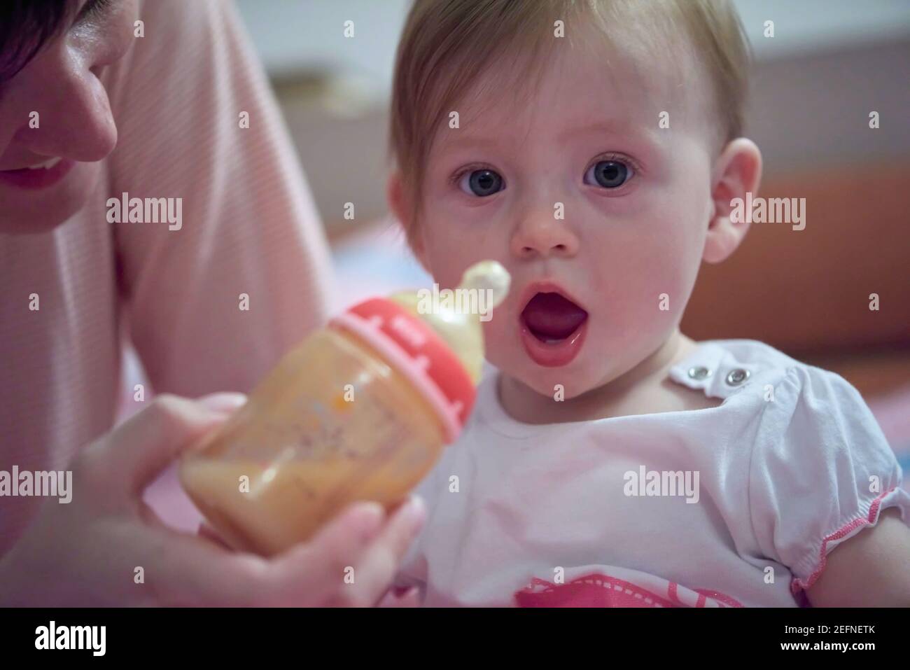 Child drinking milk candid hi-res stock photography and images - Alamy