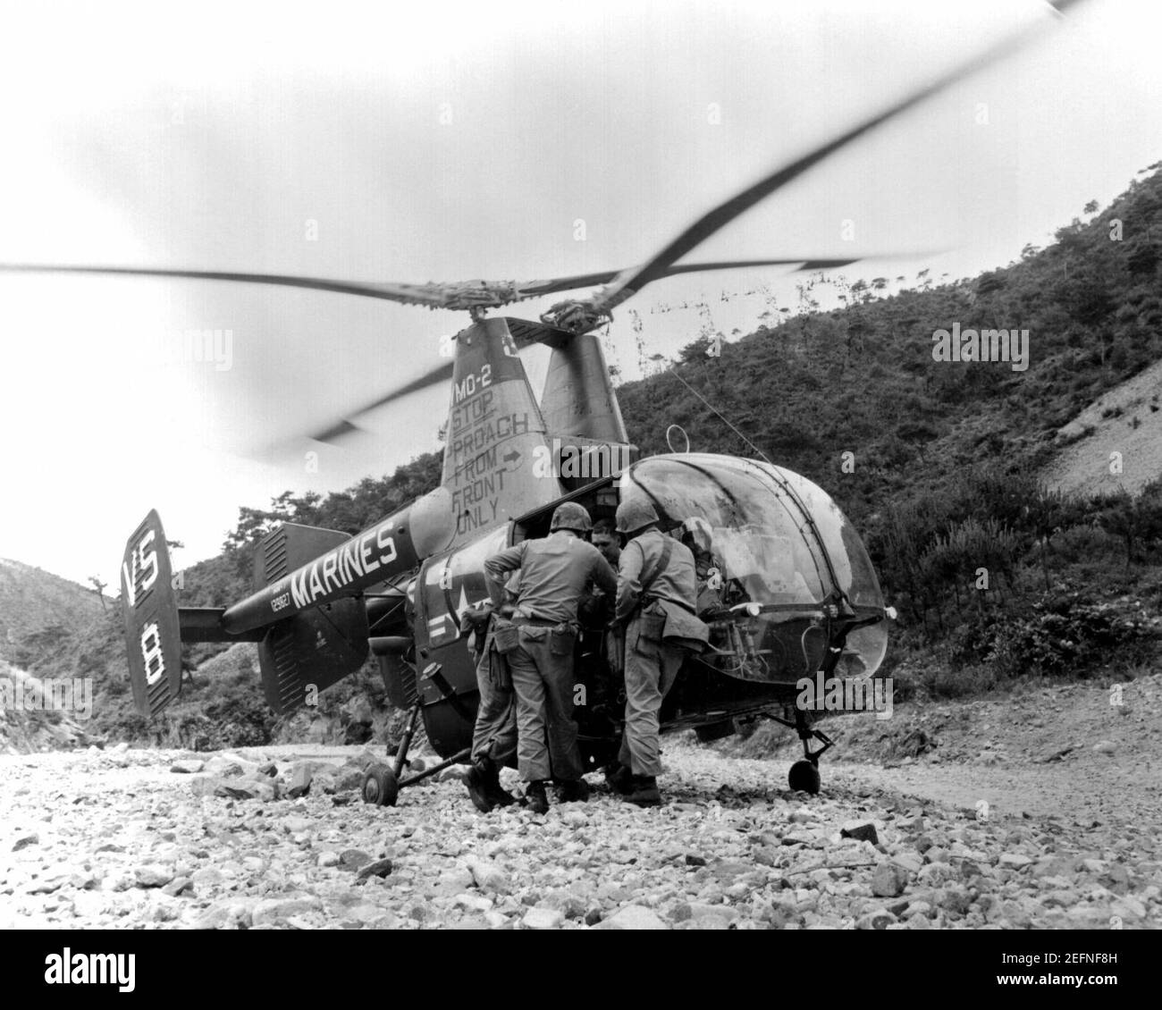 OH-43D Huskie VMO-2 Korea 1960 Stock Photo - Alamy