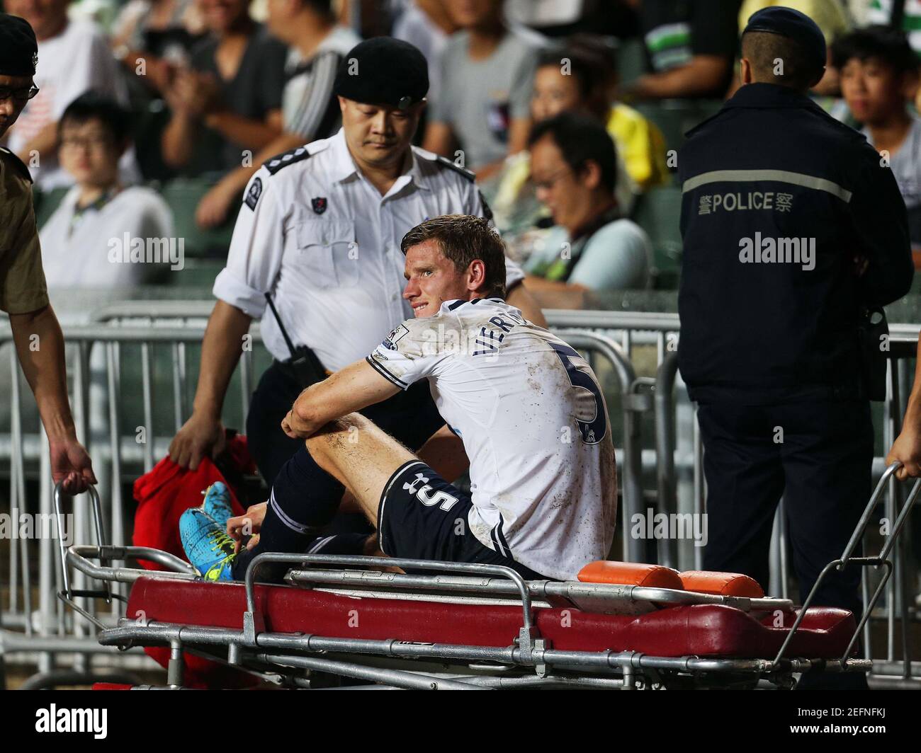 Sport football action injury stretcher hi-res stock photography and ...