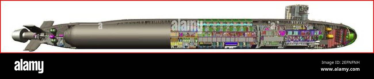 Ohio Replacement Submarine cutaway Stock Photo - Alamy