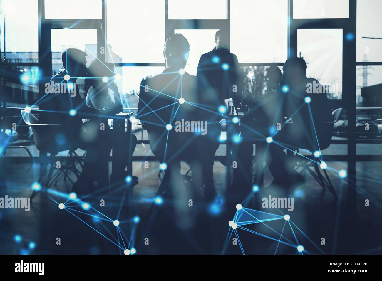 Business Networking Silhouette Png