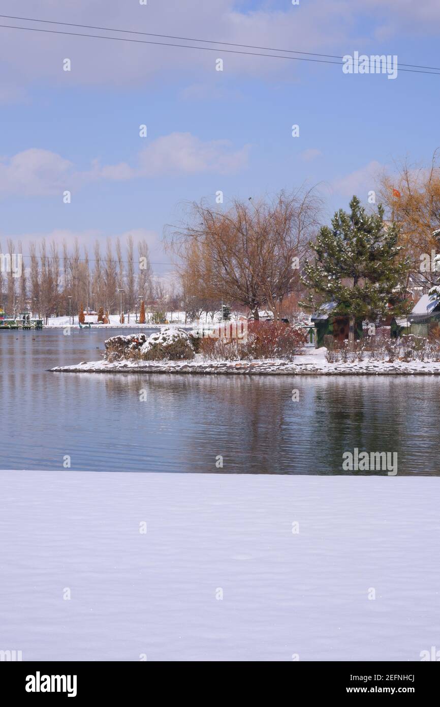 Beautiful natural landscape view snowy hi-res stock photography and ...