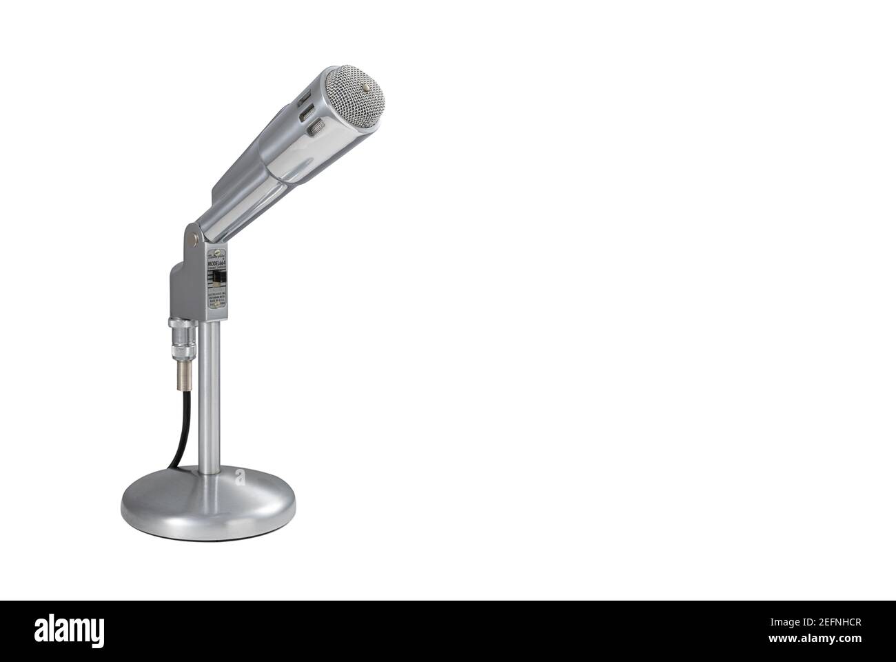 Classic microphone front view Cut Out Stock Images & Pictures - Alamy