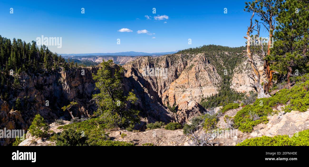 View from Hells Backbone Road, near Escalante and Boulder, Garfield ...