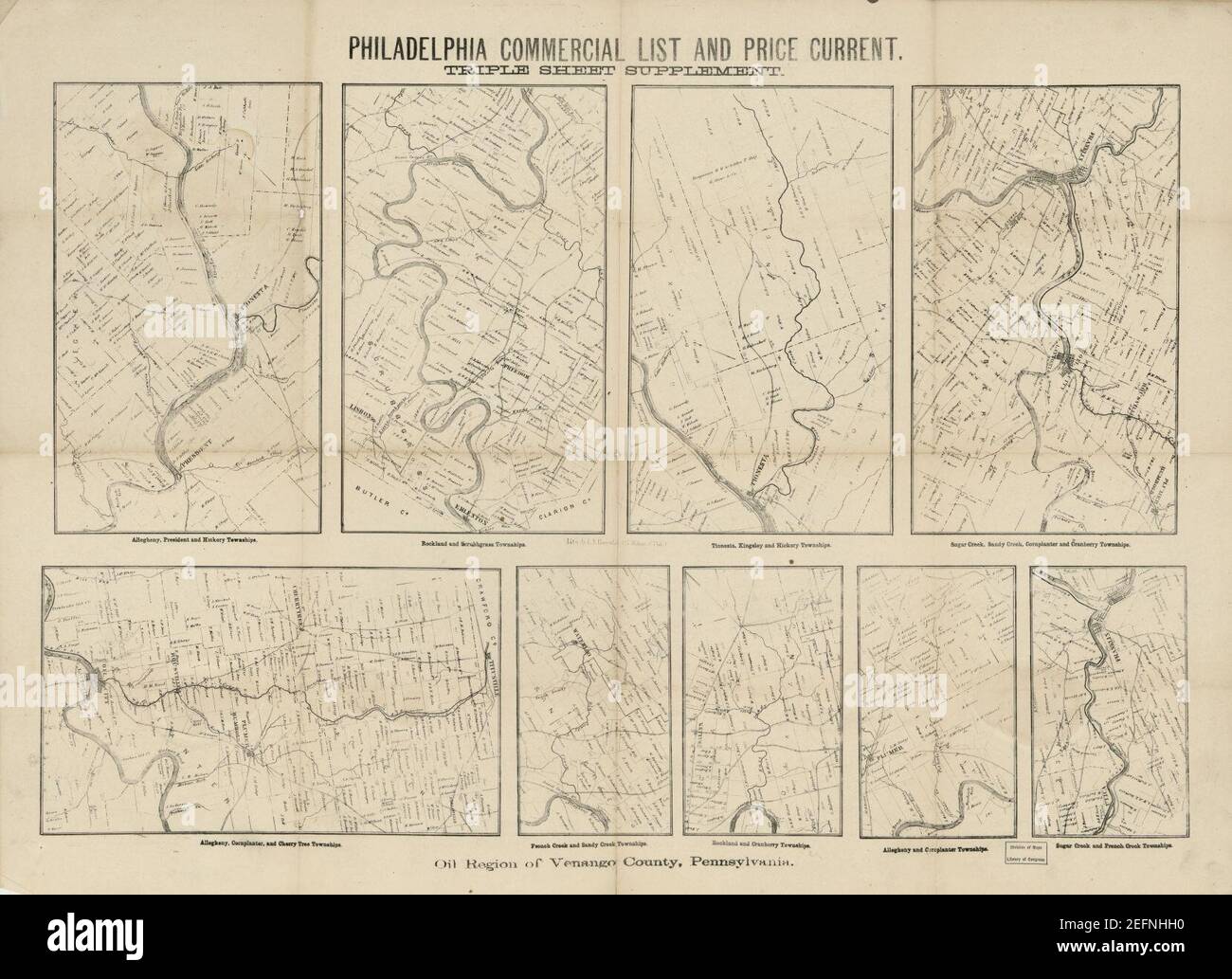 Oil region of Venango County, Pennsylvania Stock Photo - Alamy
