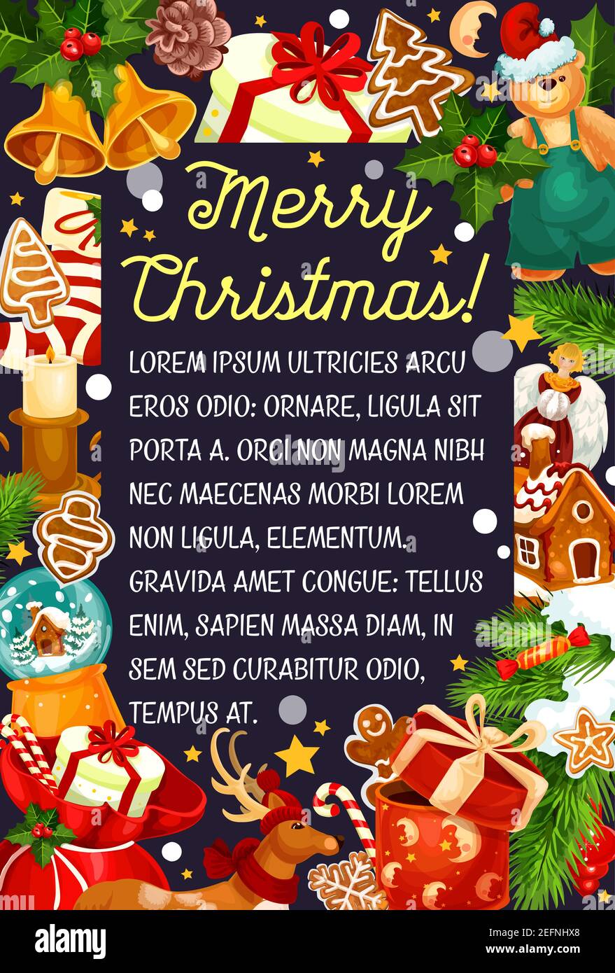 Reindeer pine branch Stock Vector Images - Alamy