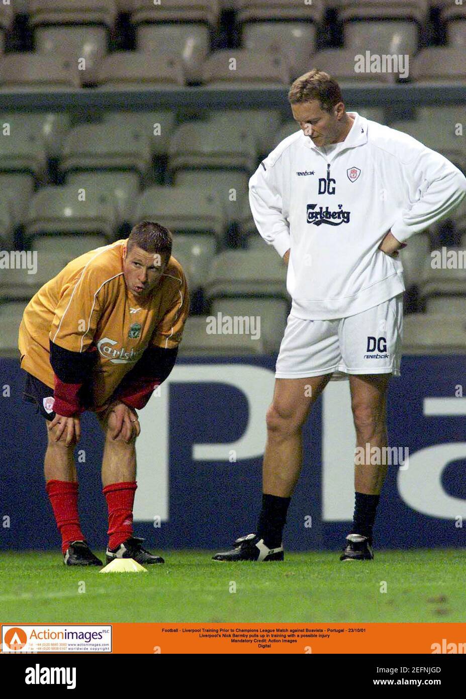 Liverpools nick barmby in action hi-res stock photography and images ...