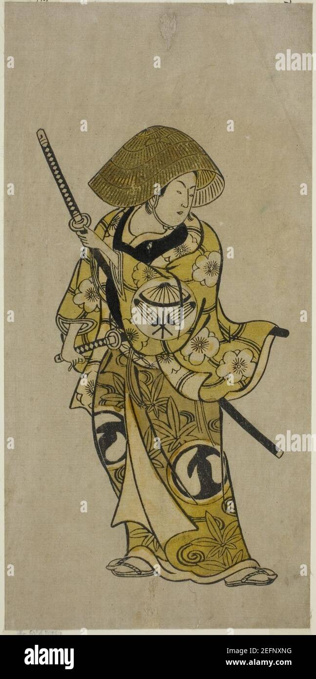 Okumura Toshinobu - The Actor Sawamura Kamesaburo as Nagoya Kosanza in ...