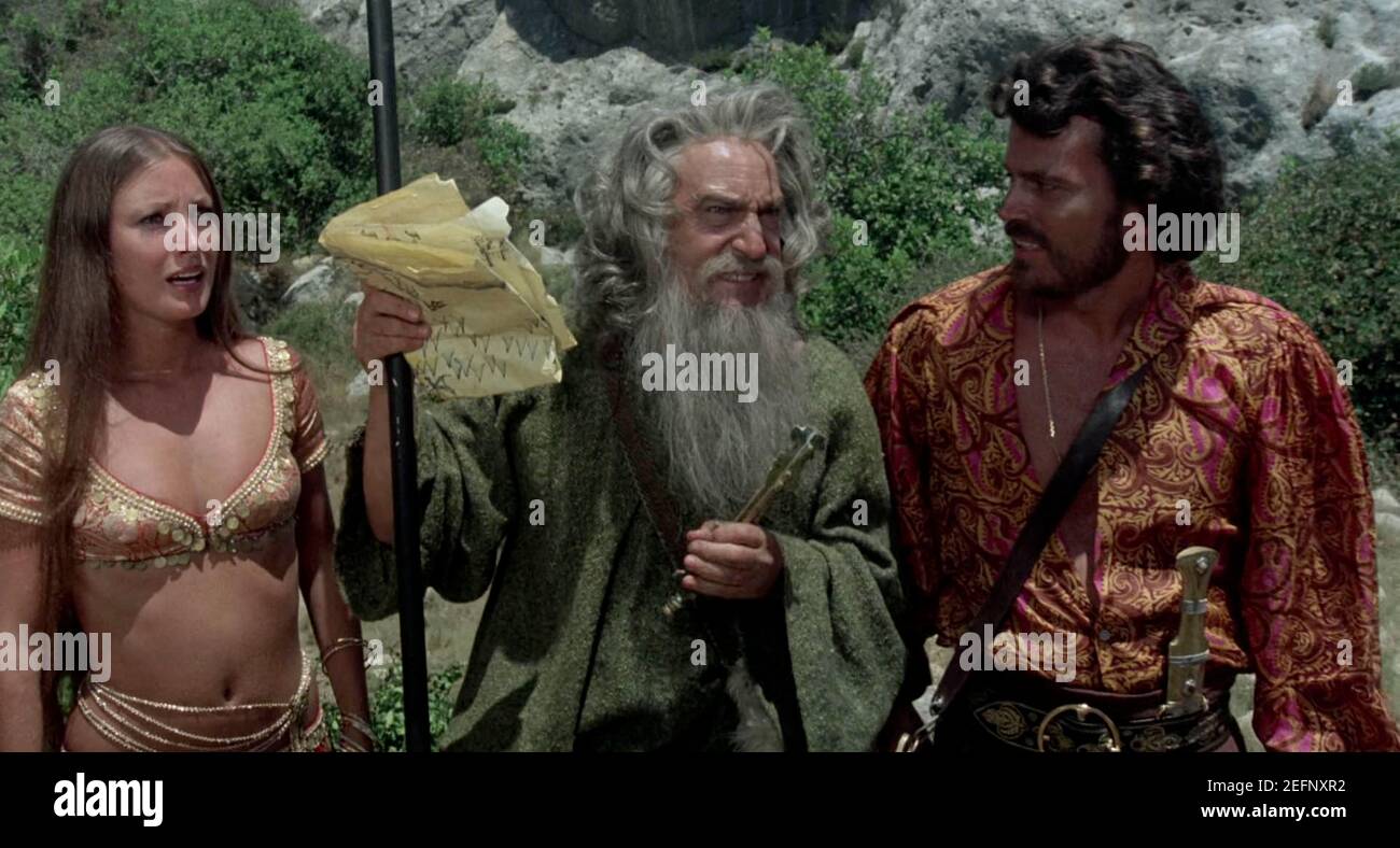 London.UK. Jane Seymour, Patrick Troughton and Patrick Wayne in a scene in (C)Andor Films ...