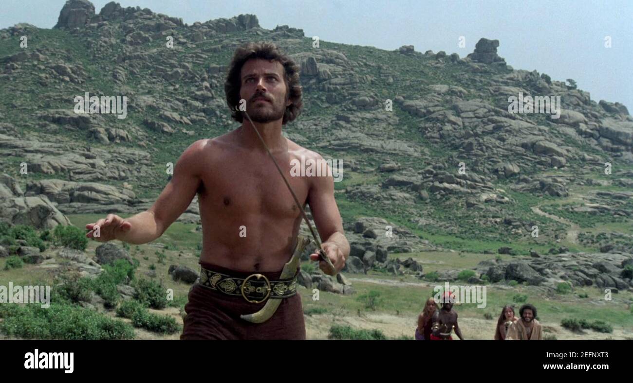 London.UK. Patrick Wayne, Jane Seymour, Taryn Power, Salami Coker ...