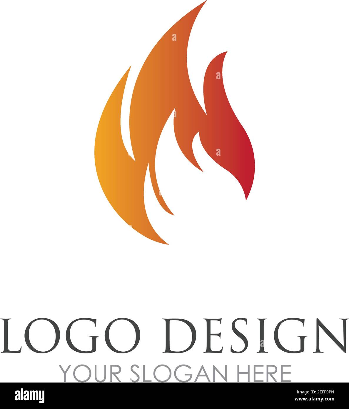 Fire with flame and feuer mit flamme Logo - Vector Stock Vector Image ...