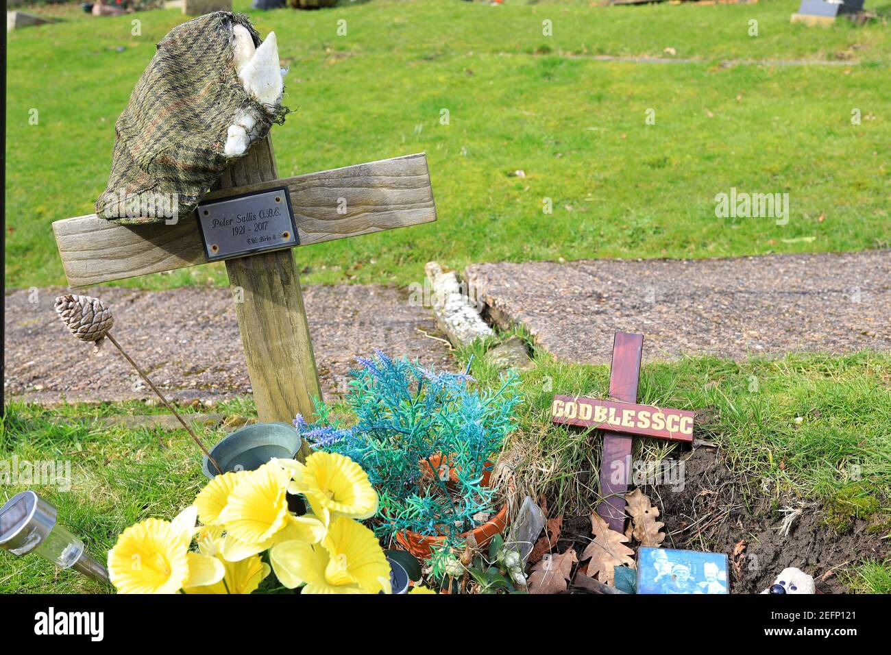 compo and clegg last of the summer wine Stock Photo - Alamy
