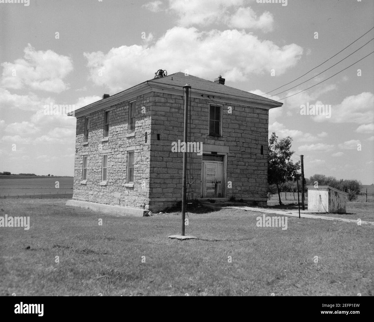 Old schoolhouse Black and White Stock Photos & Images - Alamy