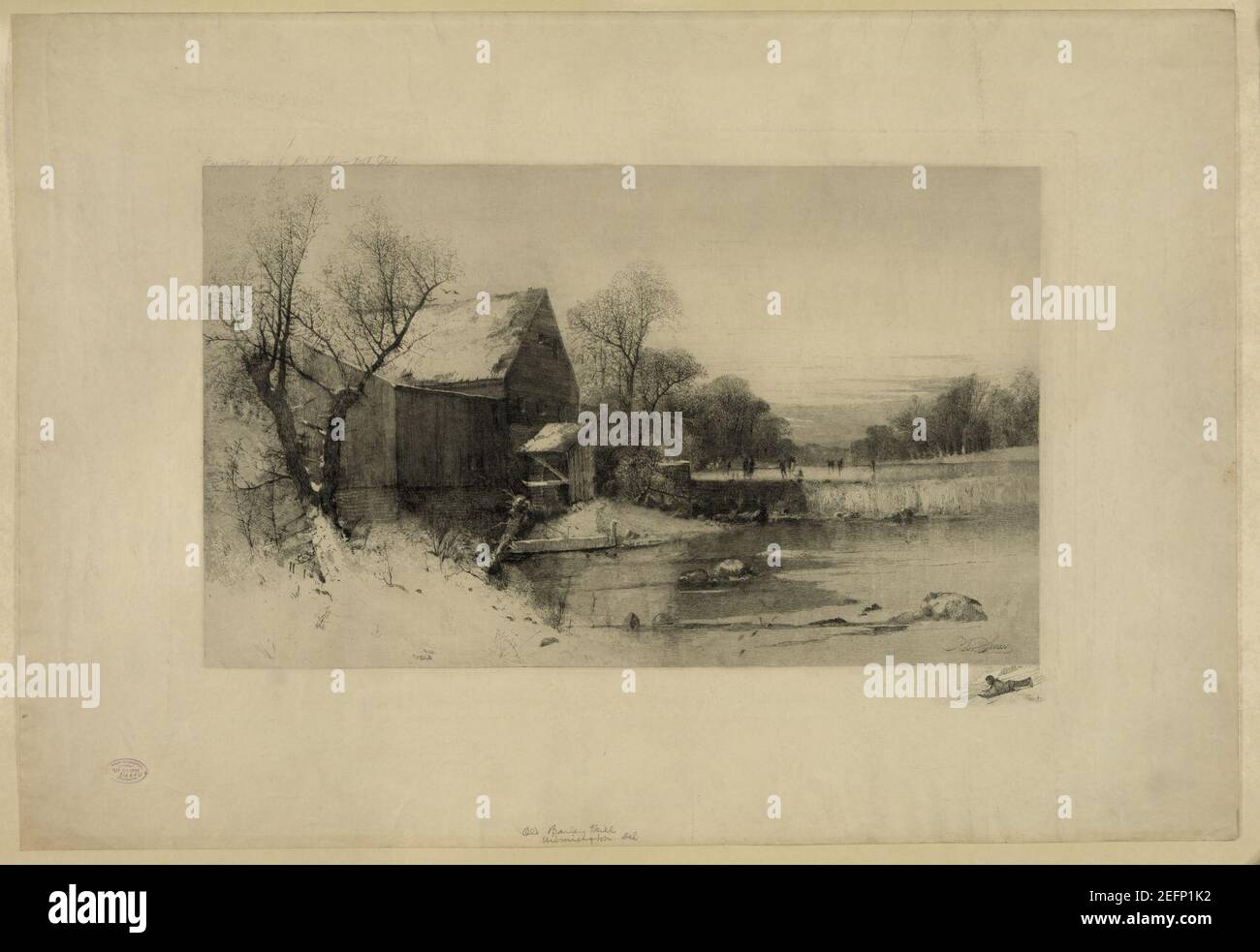 Old barley mill. Wilmington, Del Stock Photo - Alamy