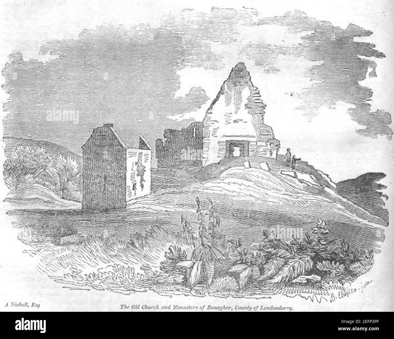 Banagher old church hi-res stock photography and images - Alamy