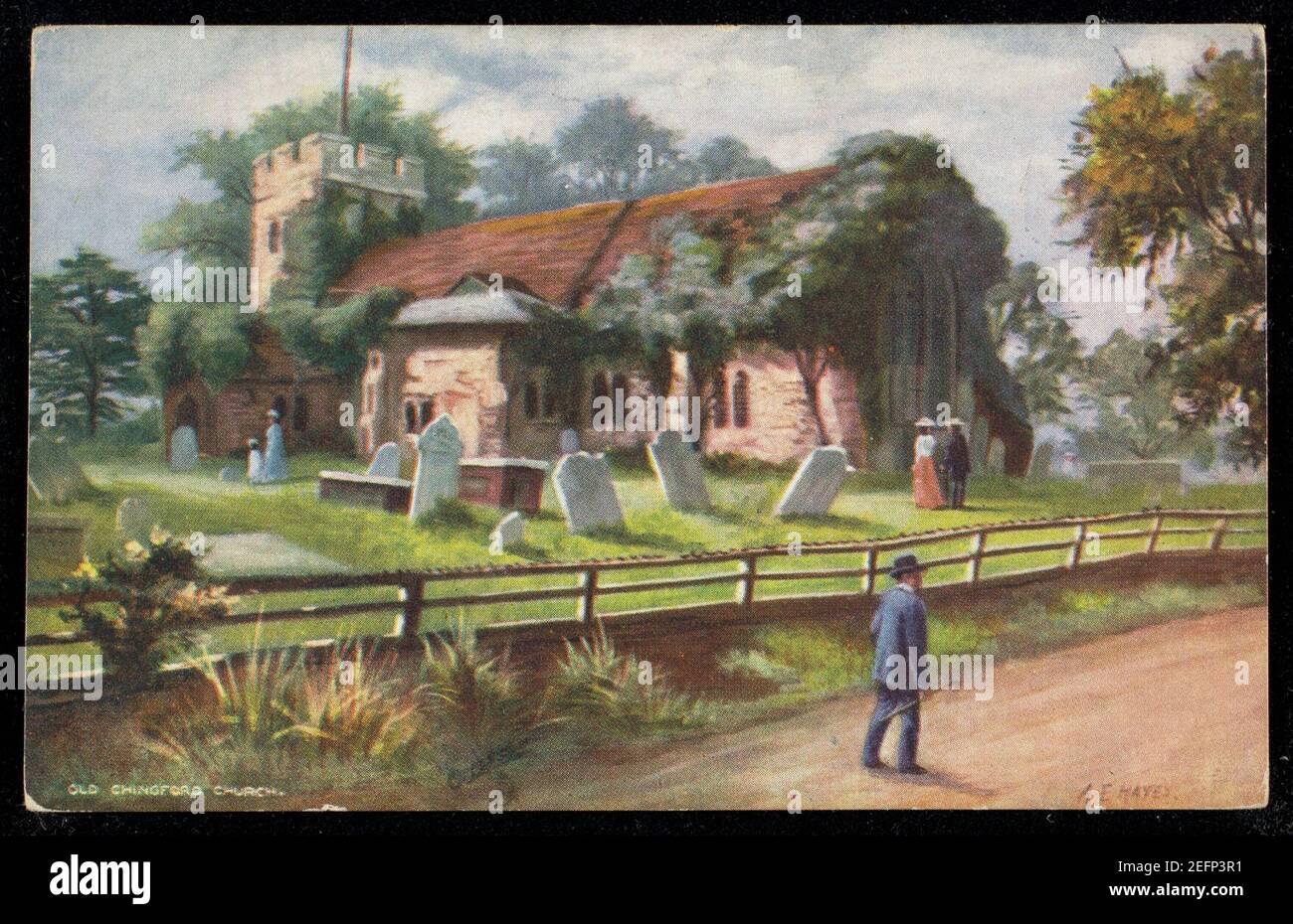 Old Chingford Church Stock Photo - Alamy