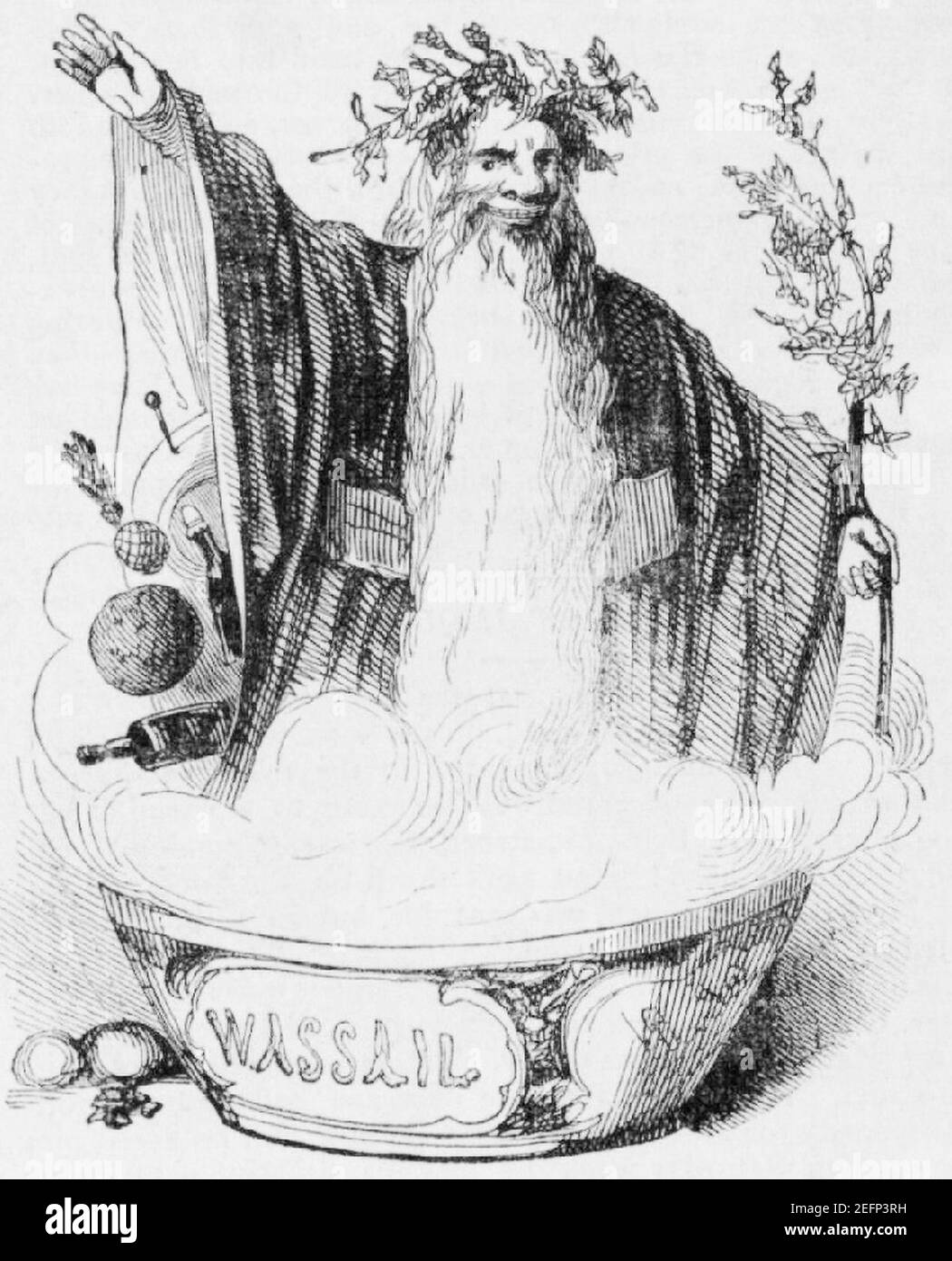 Old Christmas, Illustrated London News 24 Dec 1842 Stock Photo - Alamy