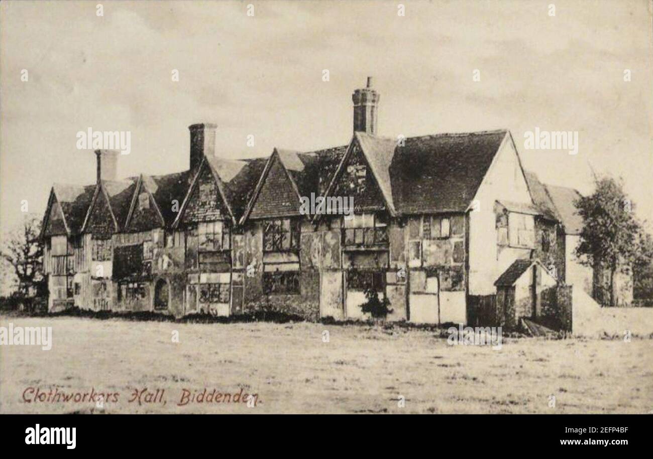 Old Cloth Hall (Clothworkers Hall), Biddenden (ca. 1908 Stock Photo - Alamy